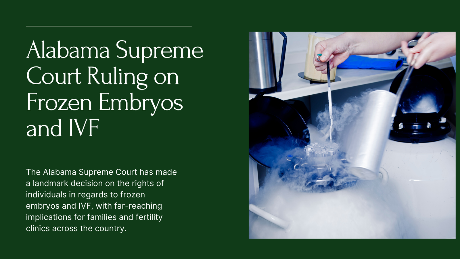 Alabama Supreme Court IVF Ruling - Krishna IVF Clinic